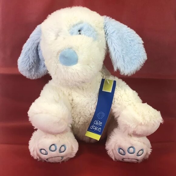 Hugfun | Toys | Okie Dokie Puppy Dog With Tag Cream Blue Hugfun ...